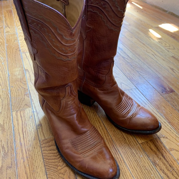 Lucchese | Shoes | Mens Luchesse Kangaroo Western Boots 92 | Poshmark